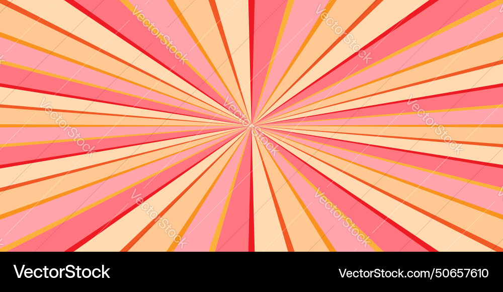 Vibrant sunburst geometric ray star background Vector Image