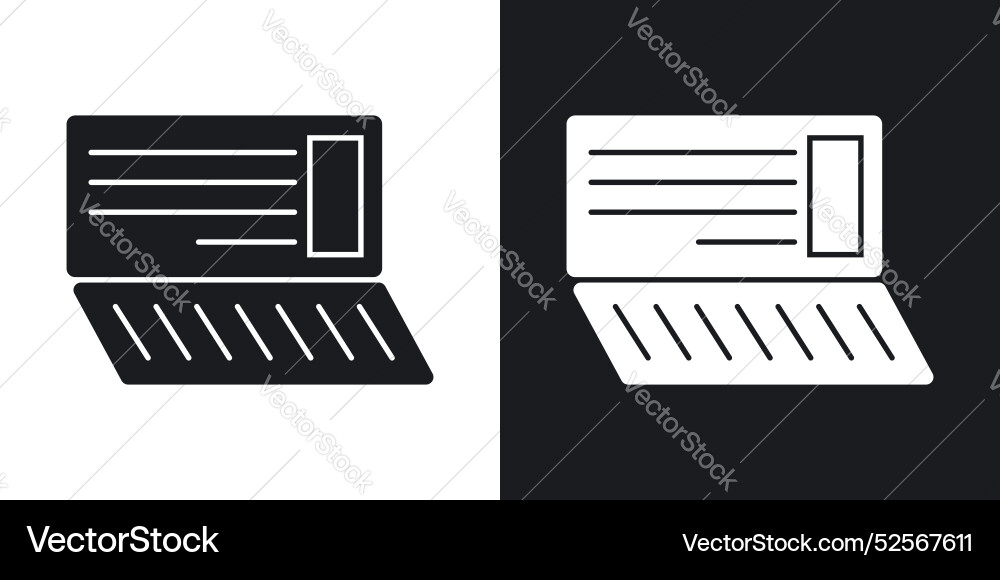 Bankbook icon set on white background Royalty Free Vector