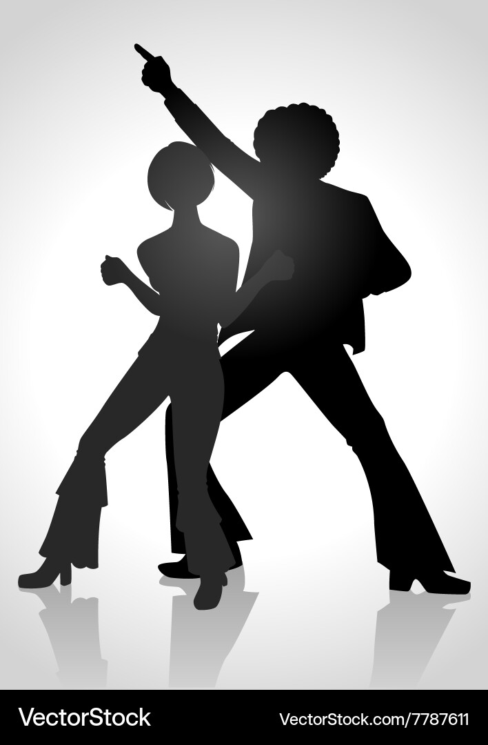 Disco dancing Royalty Free Vector Image - VectorStock