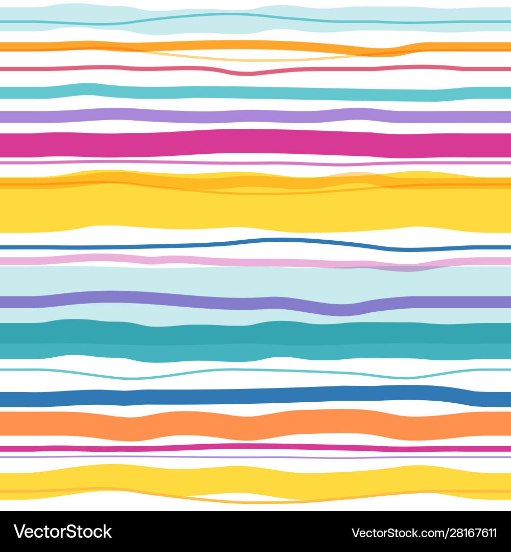 Multi colored horizontal band textures Royalty Free Vector
