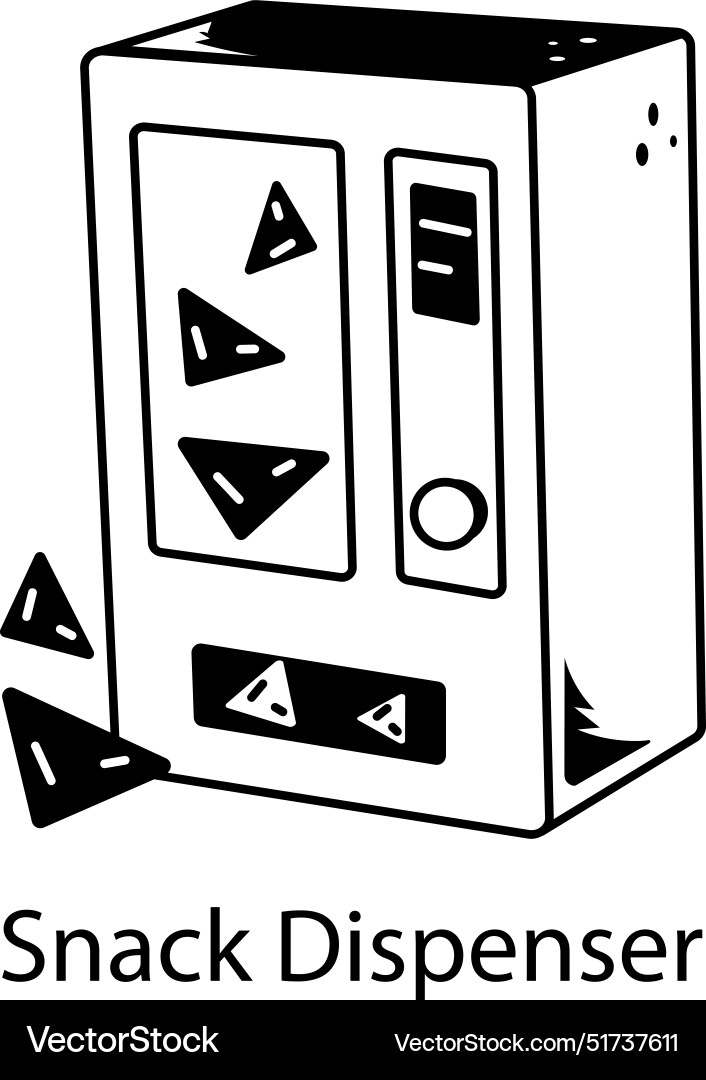 Snack dispenser Royalty Free Vector Image - VectorStock