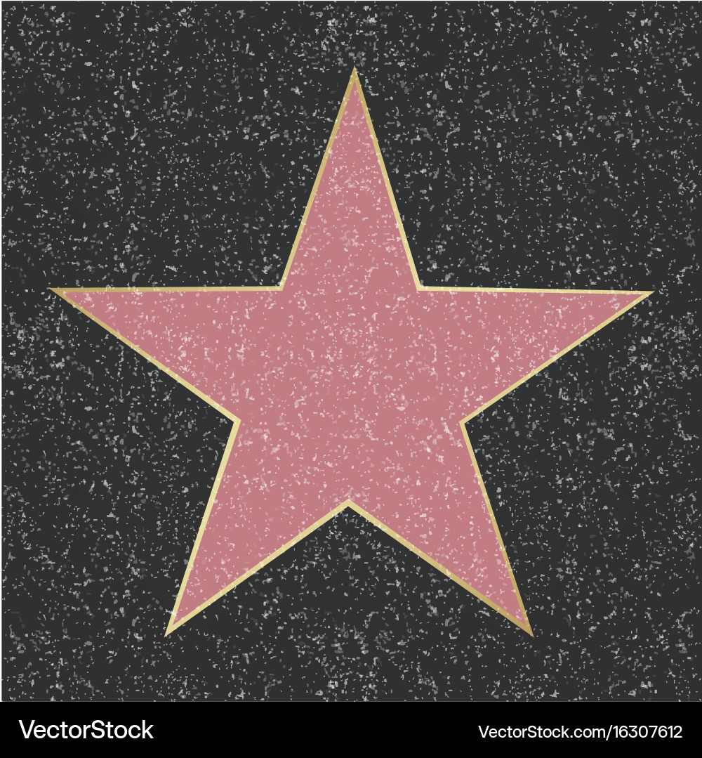 Fame star Royalty Free Vector Image - VectorStock