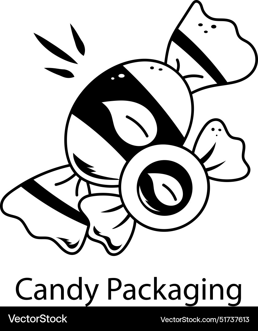 Candy packaging Royalty Free Vector Image - VectorStock