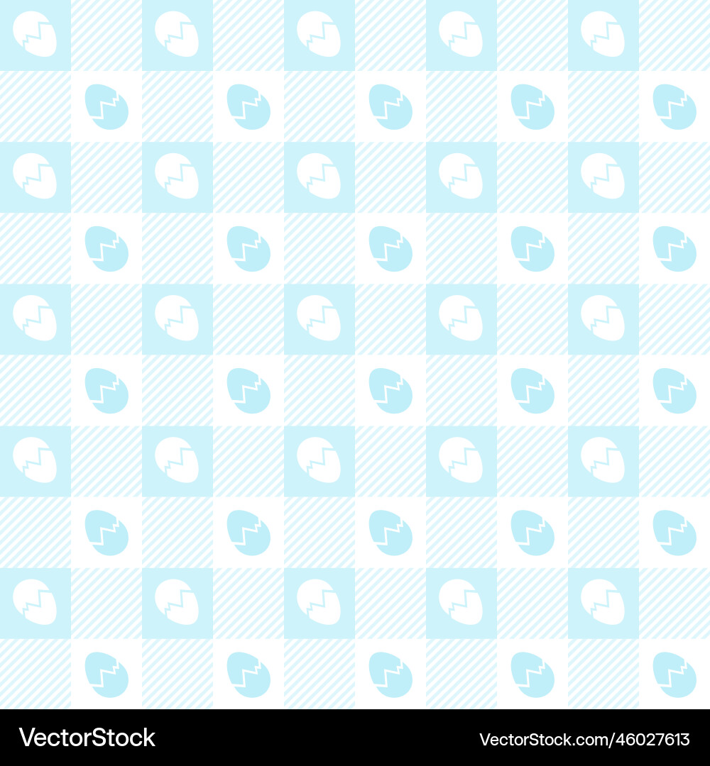Easter gingham seamless pattern blue vichy Vector Image