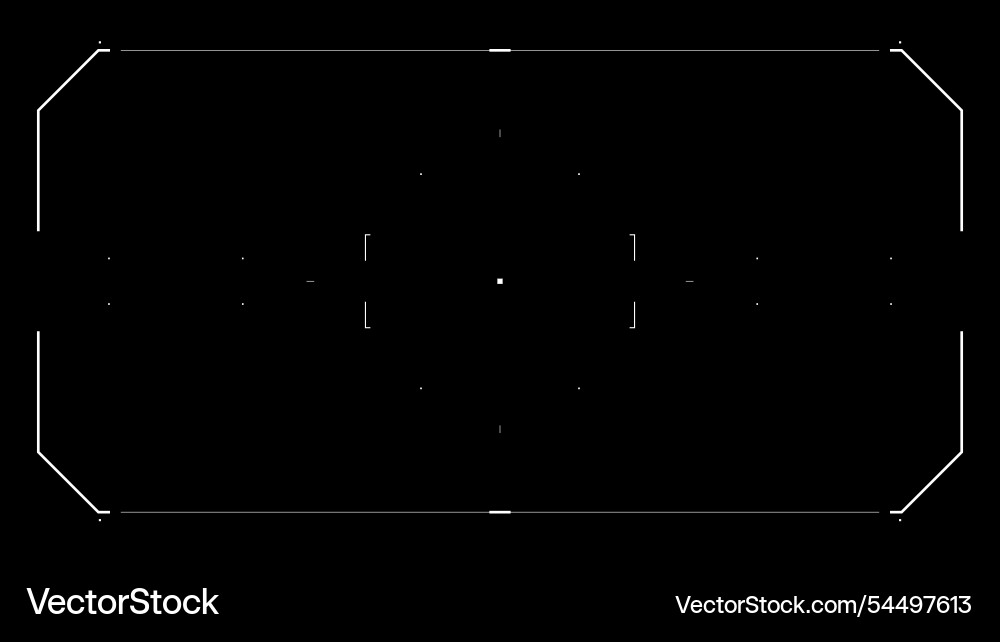 Hud target animation reveal cyberpunk aiming Vector Image