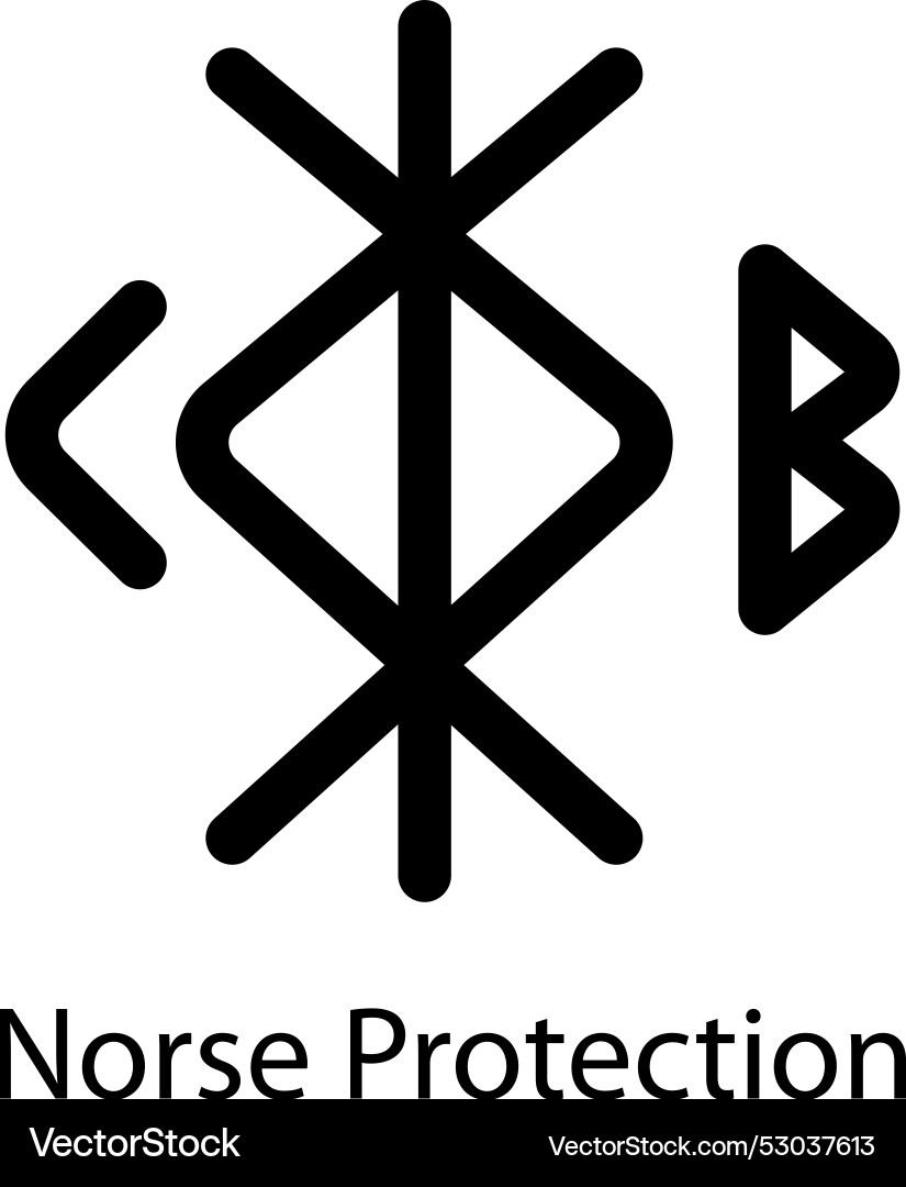 Norse protection Royalty Free Vector Image - VectorStock