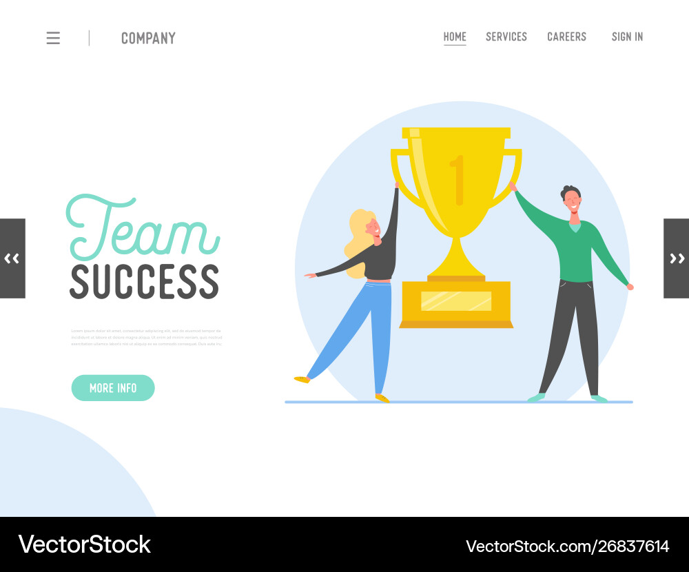 Business people success concept leadership Vector Image