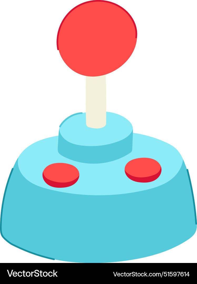 Game arcade joystick cartoon Royalty Free Vector Image