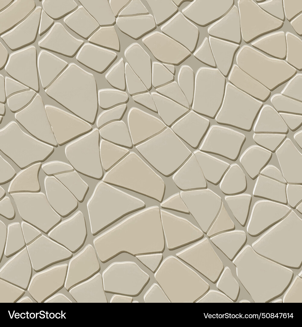 Rock stone style emboss textured mosaic 3d Vector Image
