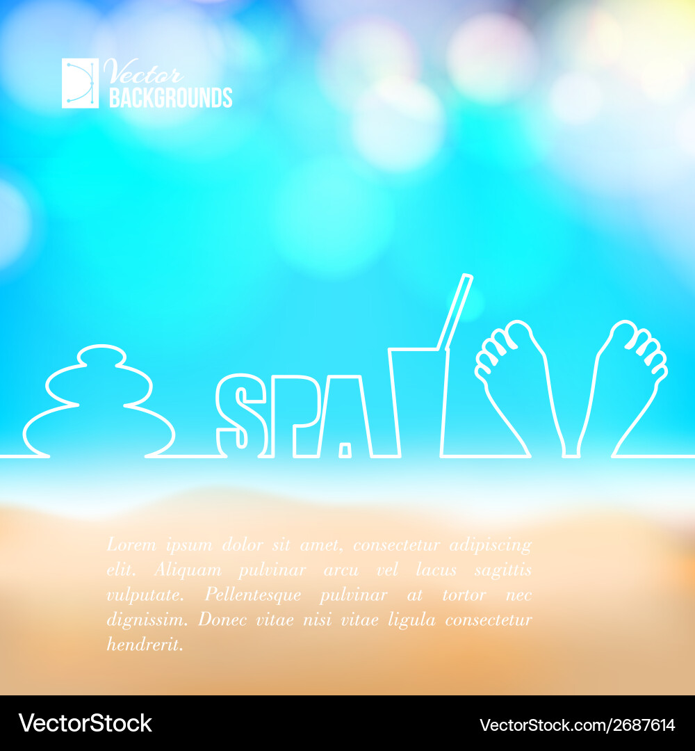 Spa design Royalty Free Vector Image - VectorStock