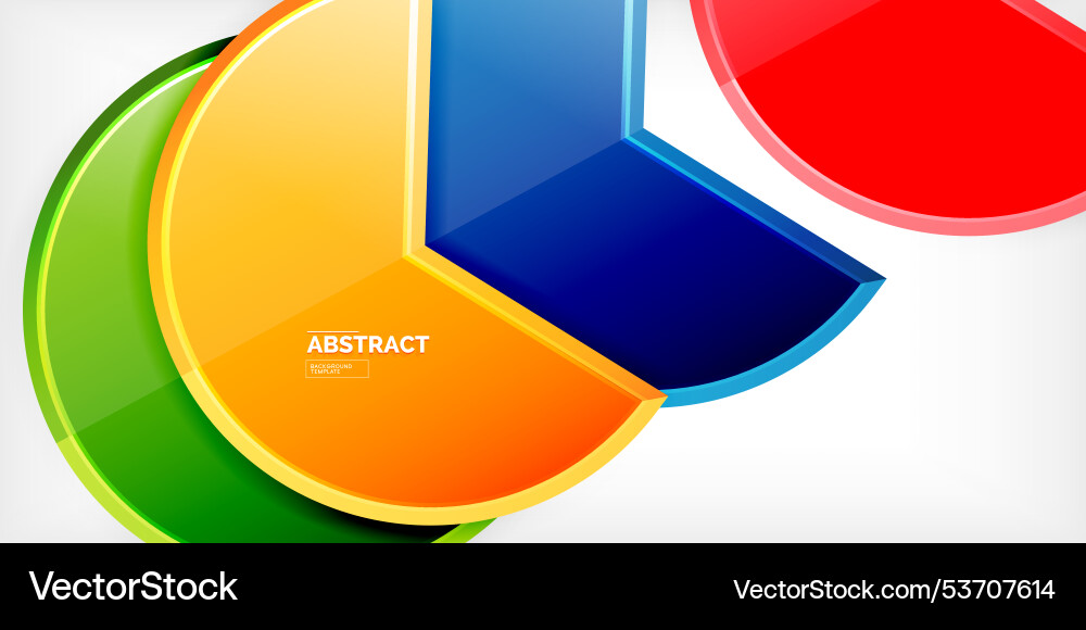 Trendy round shapes with triangular angle design Vector Image