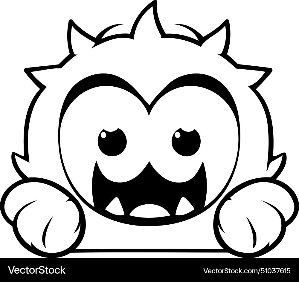 Cute Monster Cartoon Character Royalty Free Vector Image