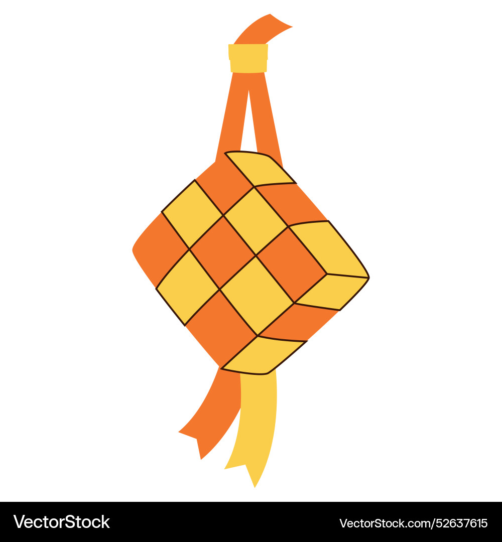Ketupat food icon kupat Royalty Free Vector Image