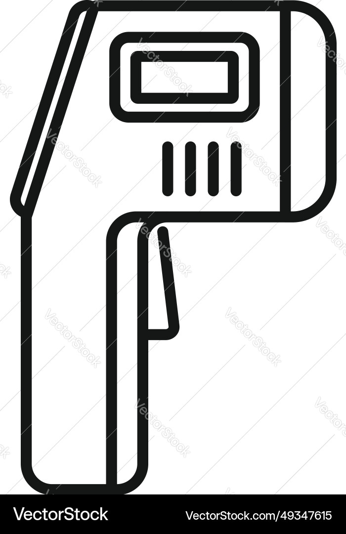 Scanner check device icon outline medical Vector Image