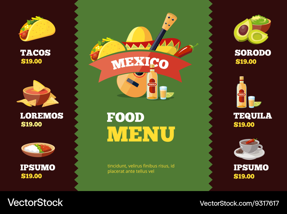 Background restaurant menu Royalty Free Vector Image
