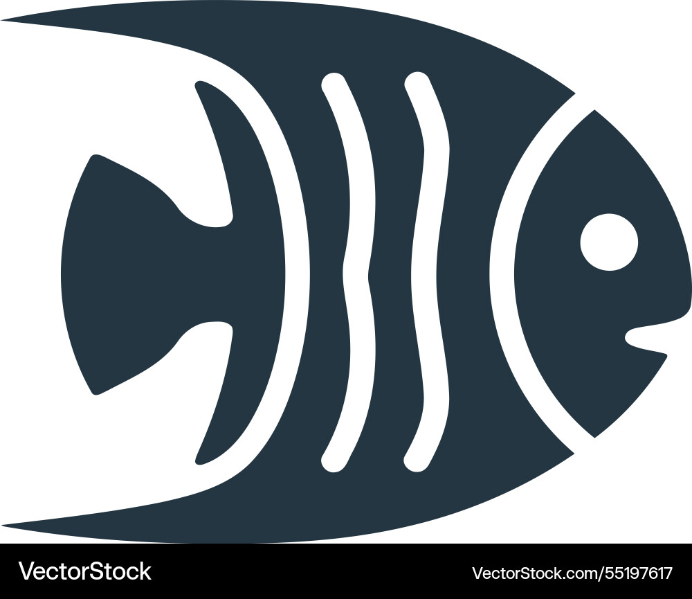 Simple fish icon Royalty Free Vector Image - VectorStock