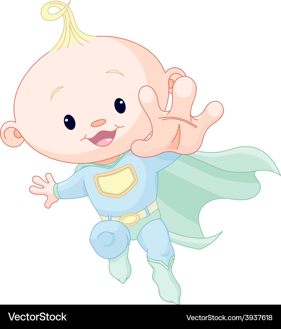 Super baby boy Royalty Free Vector Image - VectorStock