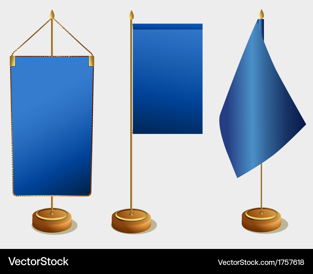Table flags Royalty Free Vector Image - VectorStock