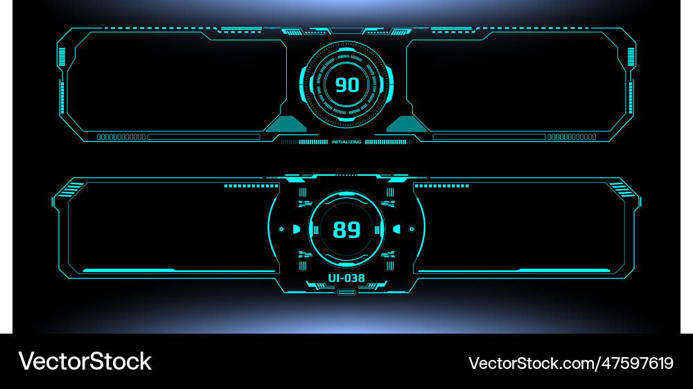 Hud futuristic technology interface screen Vector Image