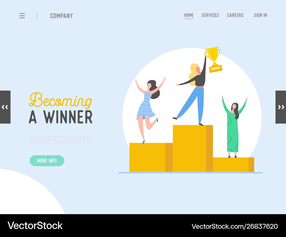 Business people success concept leadership Vector Image