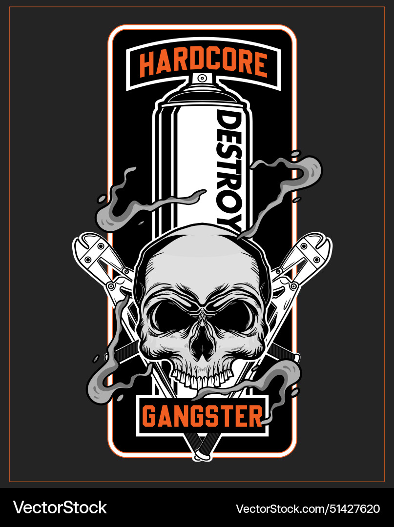 Graffiti skull Royalty Free Vector Image - VectorStock