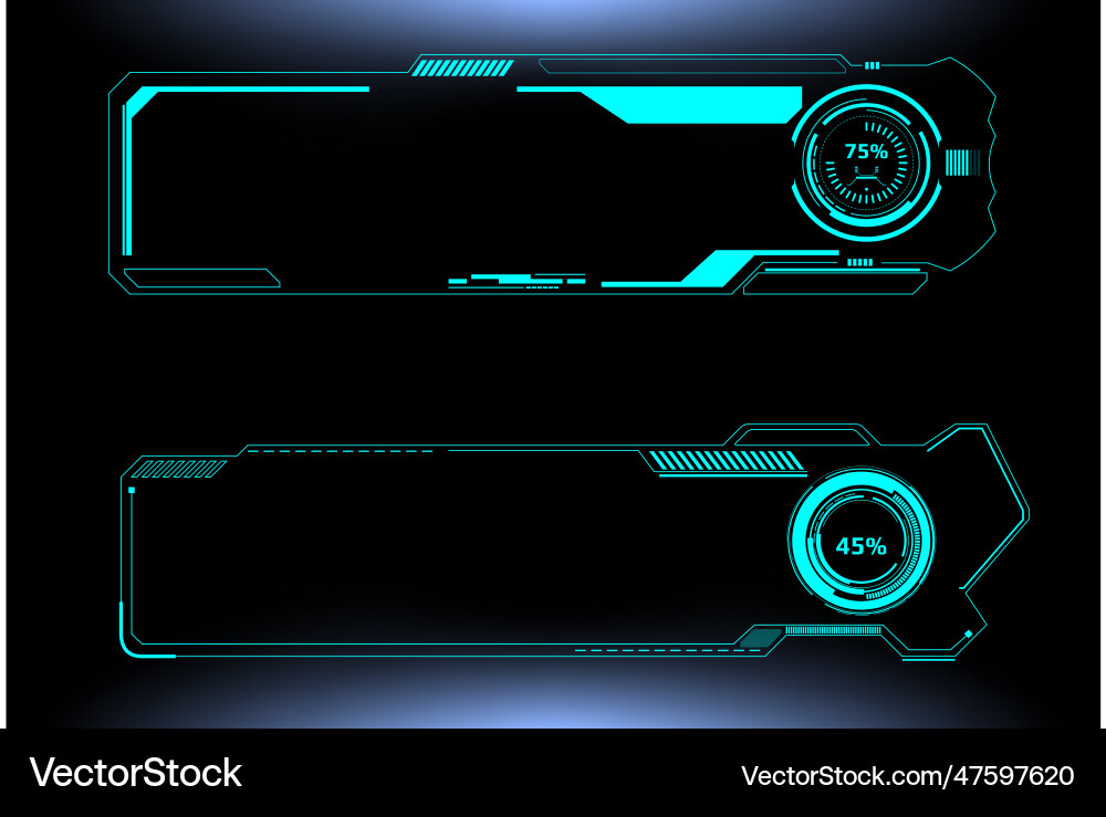 Hud futuristic technology interface screen Vector Image