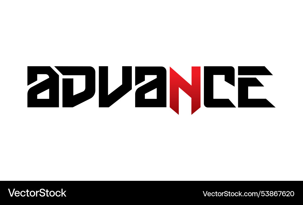 Letter advance design symbol Royalty Free Vector Image