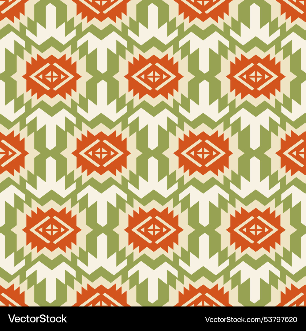 Southwestern aztec seamless pattern navajo print Vector Image