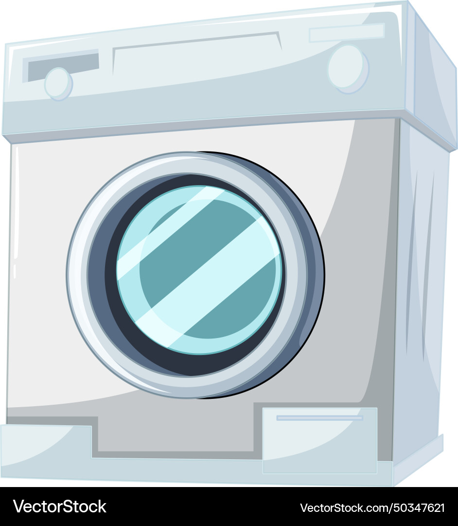 Graphic of a contemporary washing machine Vector Image