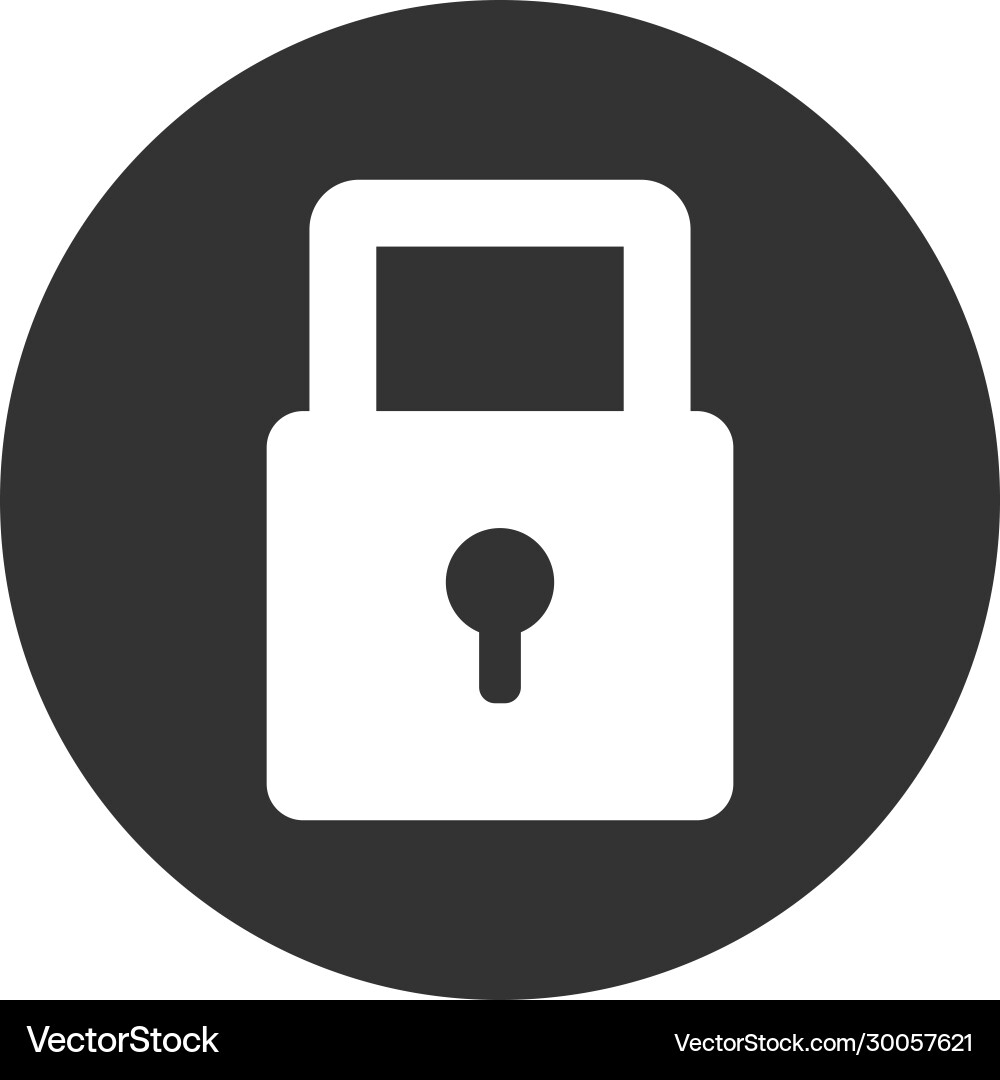 Lock secure icon Royalty Free Vector Image - VectorStock