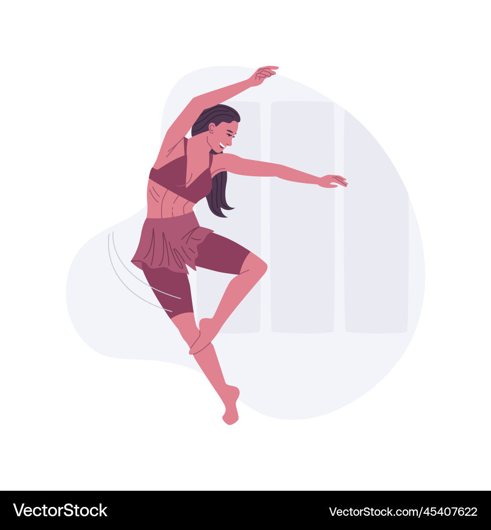 Contemporary dance isolated cartoon Royalty Free Vector
