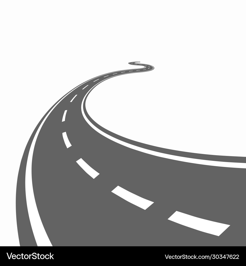 Winding Road Icon (30347622) – Free Vector | VectorStock