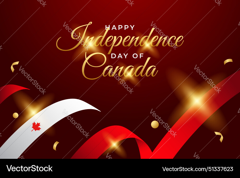 Canada independence day design collection Vector Image