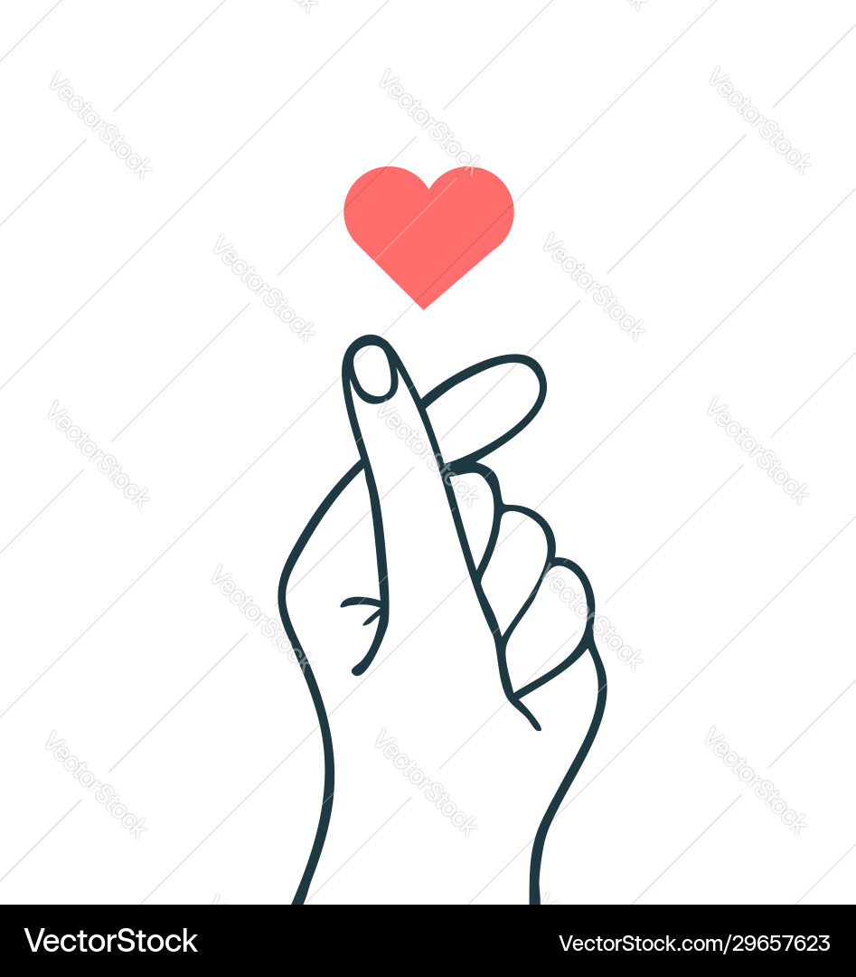 Cute sign mini heart symbol Royalty Free Vector Image