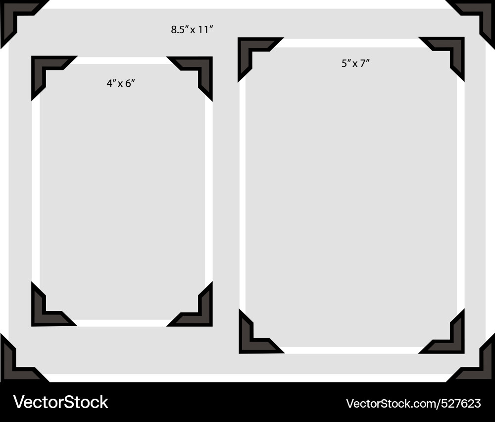 Photo frame corners Royalty Free Vector Image - VectorStock