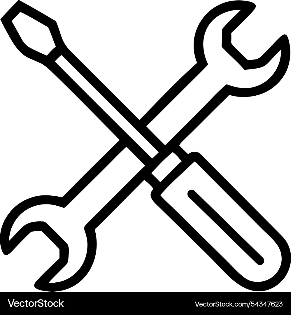 Troubleshoot icon art design Royalty Free Vector Image