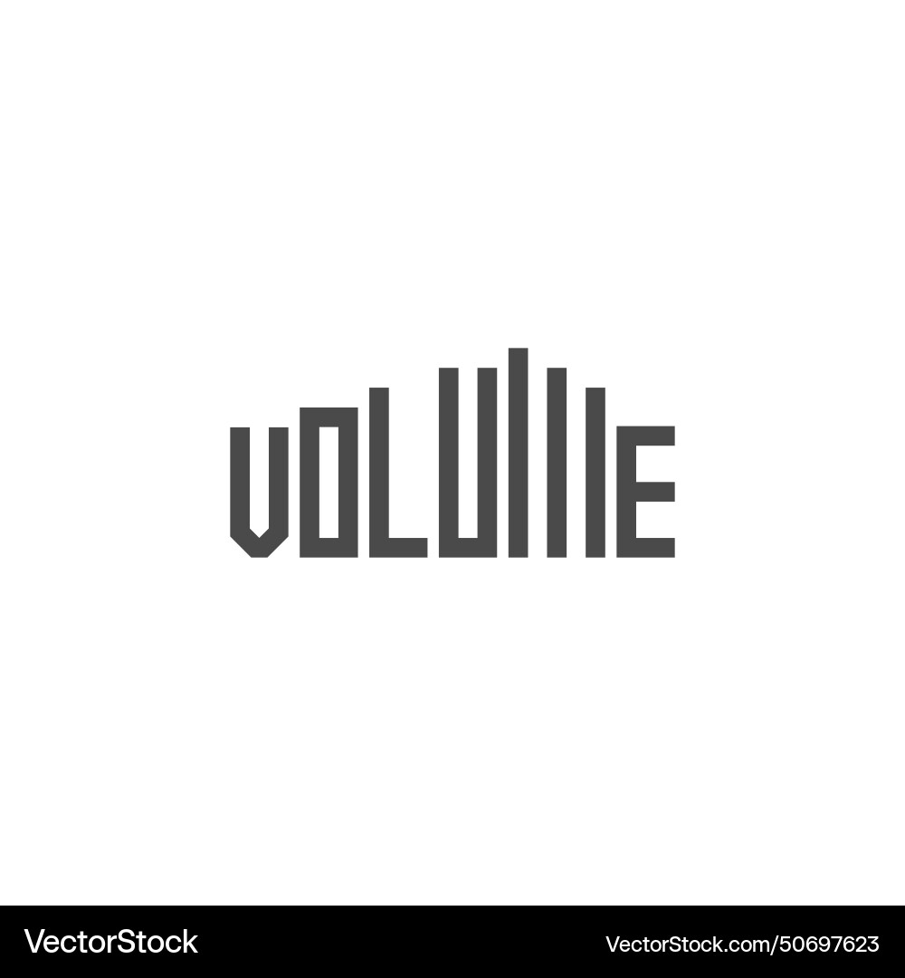 Volume logo design Royalty Free Vector Image - VectorStock