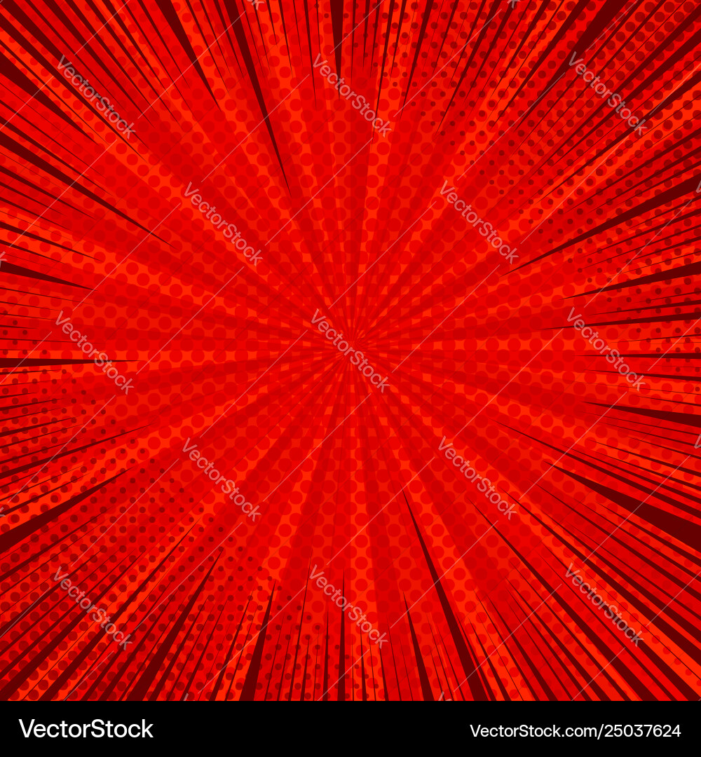 Comic abstract red background Royalty Free Vector Image
