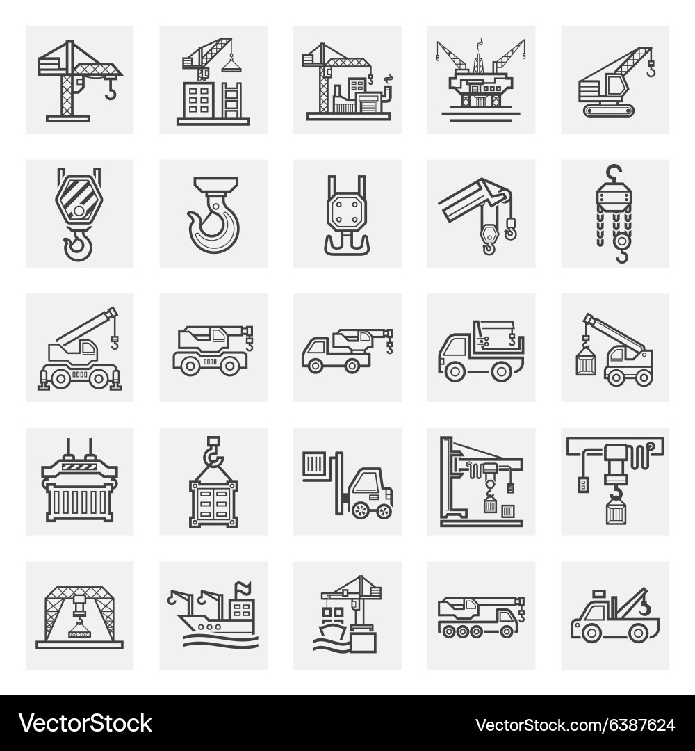 Crane icon Royalty Free Vector Image - VectorStock