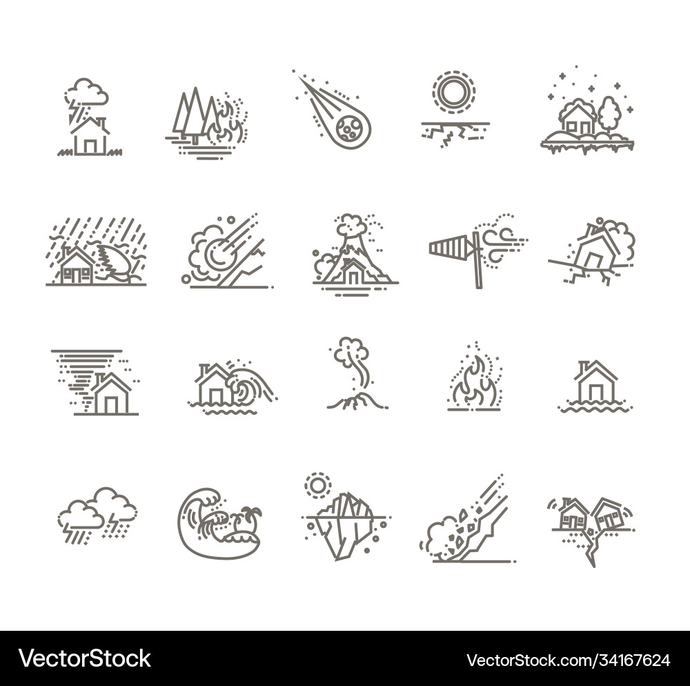 Natural disaster Royalty Free Vector Image - VectorStock