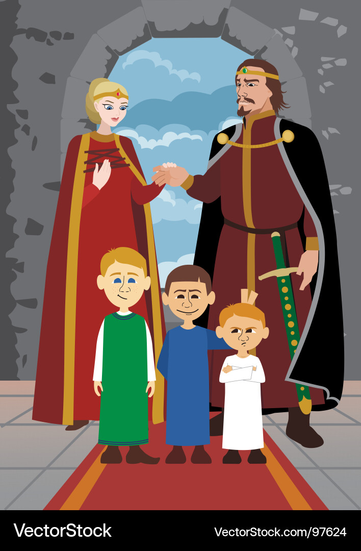 Noble family Royalty Free Vector Image - VectorStock