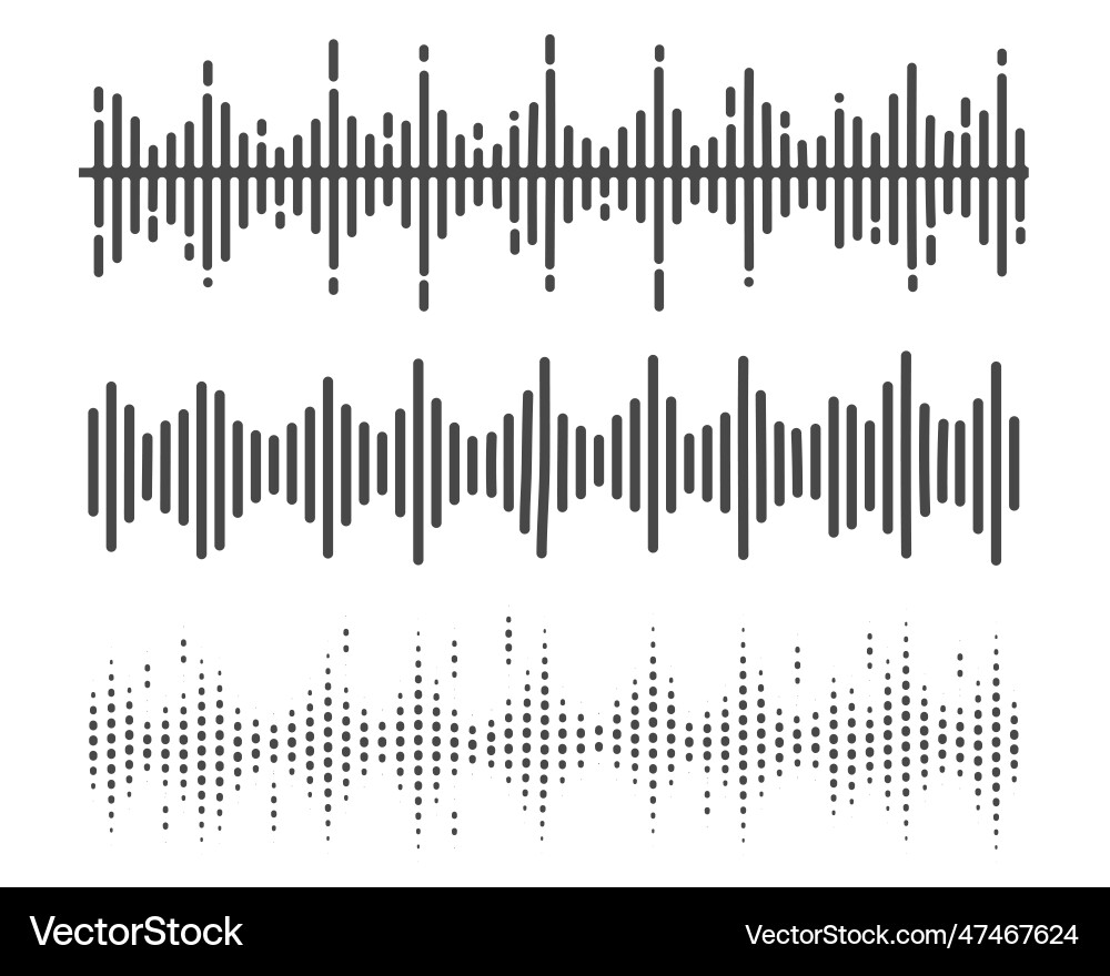Sound Wave Frequency Graphic Royalty Free Vector Image