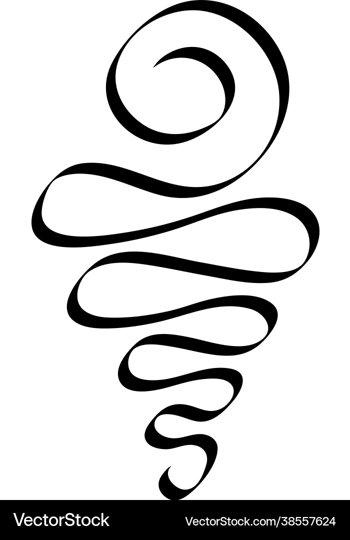 Vintage decorative swirl Royalty Free Vector Image