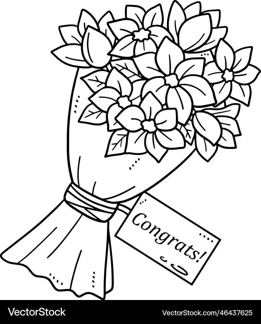 Einfache Blumenstrauß Malvorlagen