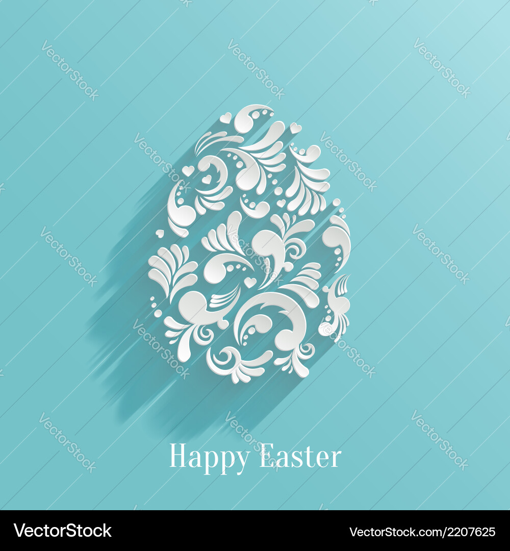 Floral Easter Background Royalty Free Vector Image