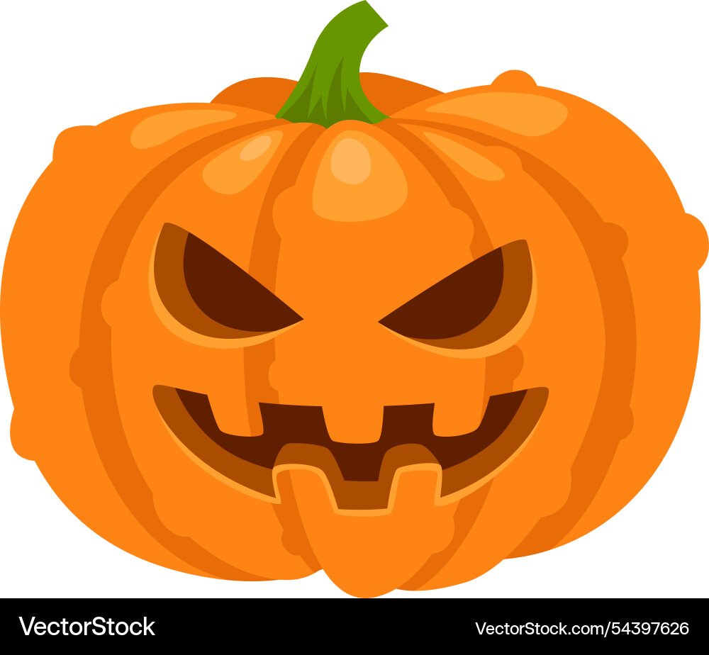 Festive halloween pumpkin carving displays Vector Image
