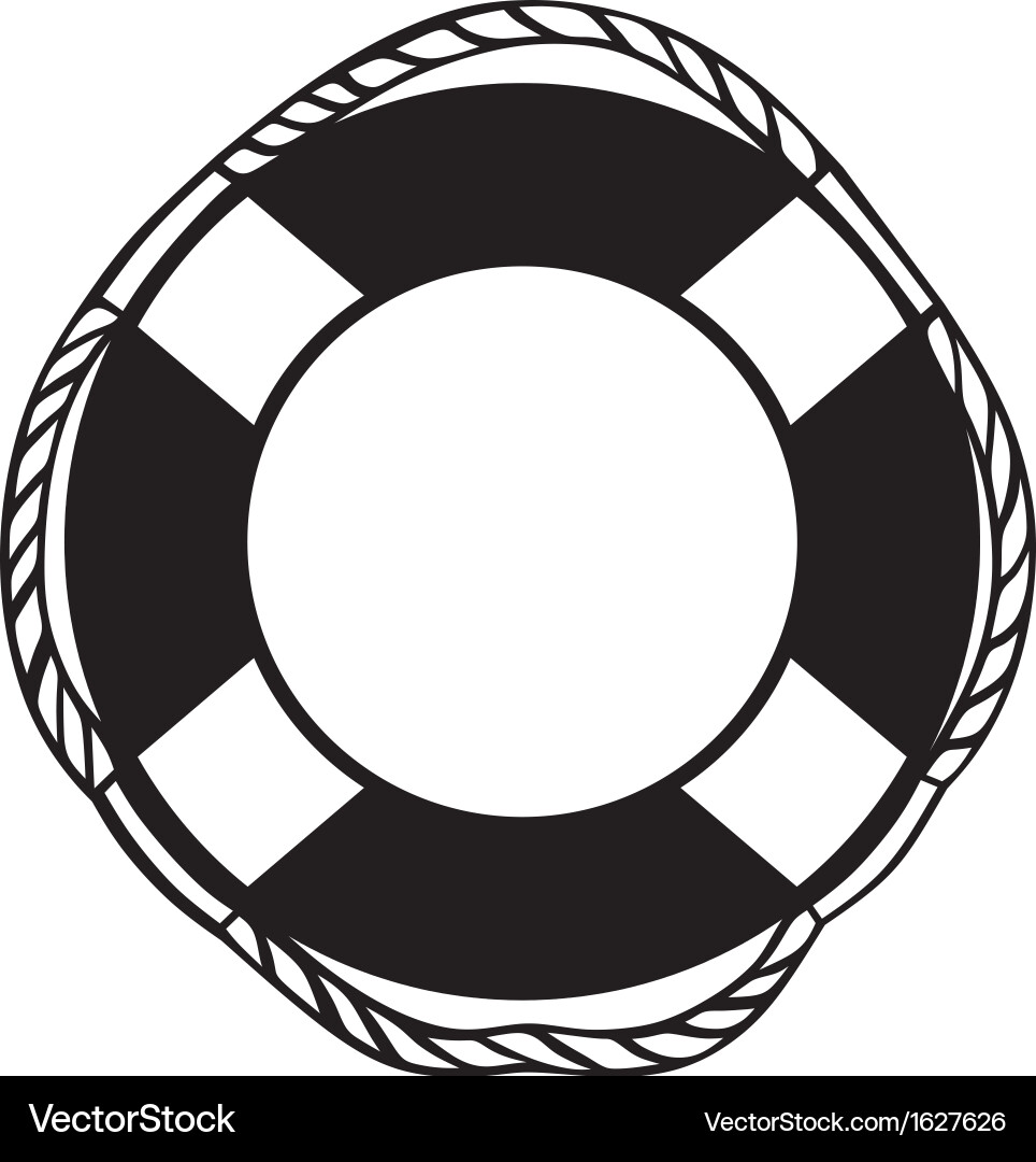 Lifebuoy Rescue Symbol Royalty Free Vector Image