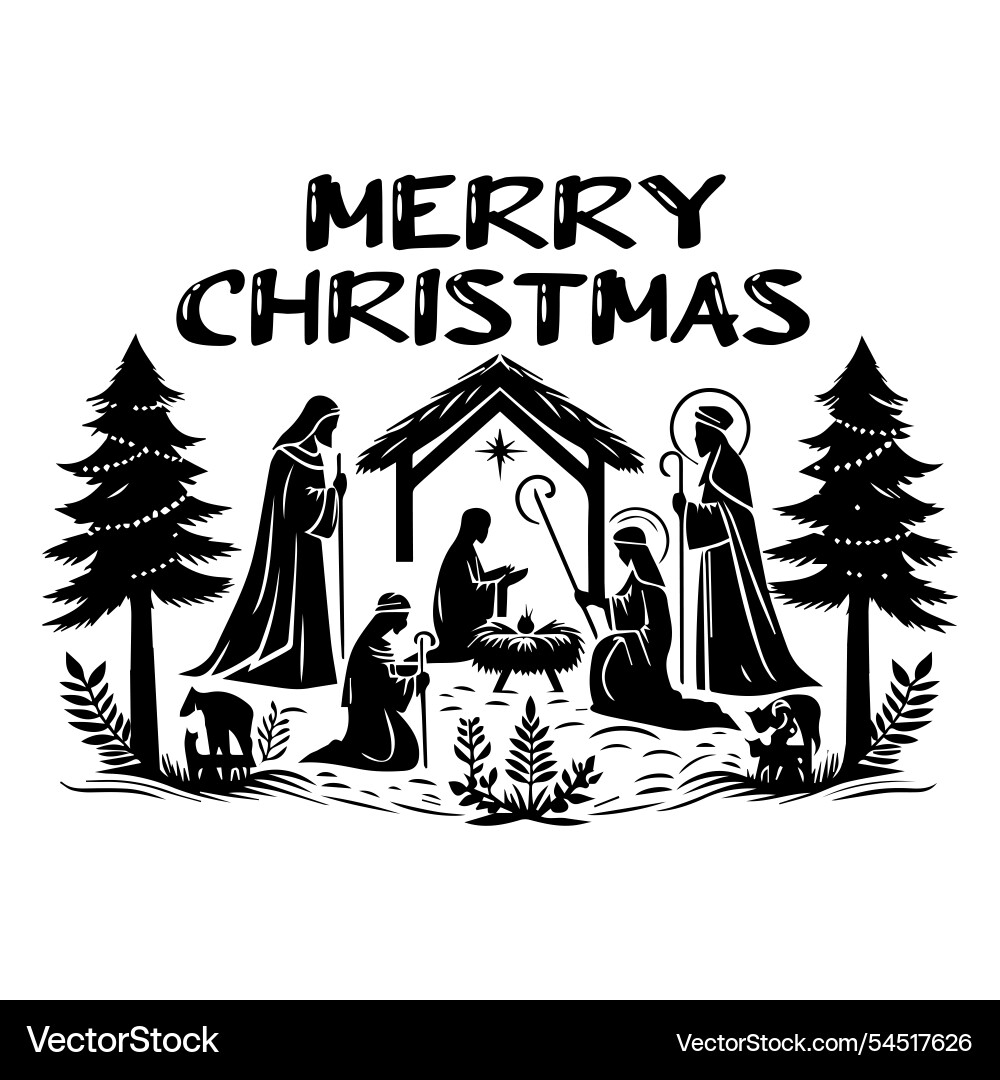 Merry christmas Royalty Free Vector Image - VectorStock