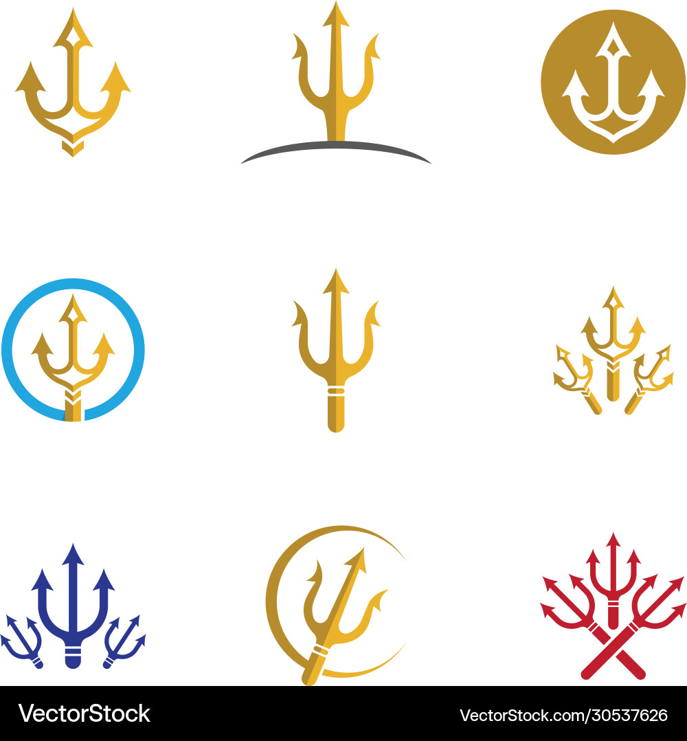 Trident icon Royalty Free Vector Image - VectorStock