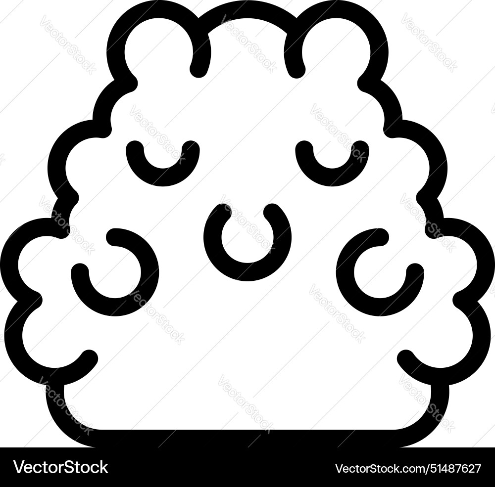 Abstract cloud shape doodle icon Royalty Free Vector Image